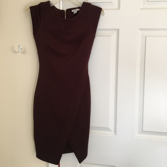 Bar III | Dresses | Bar Iii Dark Red Cocktail Dress | Poshmark